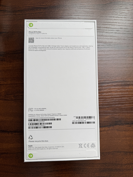 Iphone 16 Pro Max (Desert Titanium) - 256GB