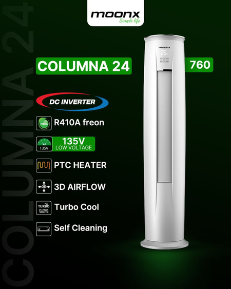 Колонный Кондиционер MOONX COLUMNA 24 Inverter