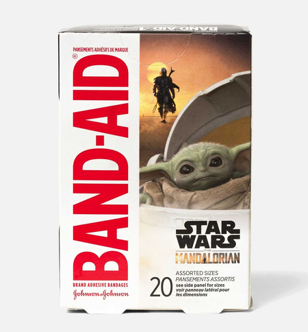 Band-Aid  набор детских пластырей 20 шт(с разными героями)