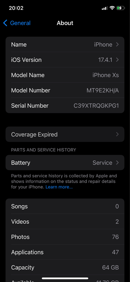 Iphone xs hamma joyi orginal