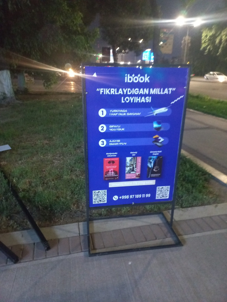 Reklama xizmati yonadigan xariflar