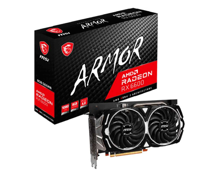 Игровая видеокарта AMD MSI Radeon RX 6600 Armor 8GB GDDR6