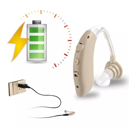 Новый перезаряжаемый слуховой аппарат с Bluetooth