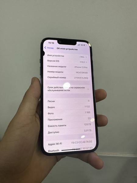 iphone 13pro 128gb 85%