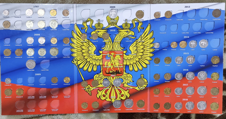 Монеты России в альбомах 2 тома