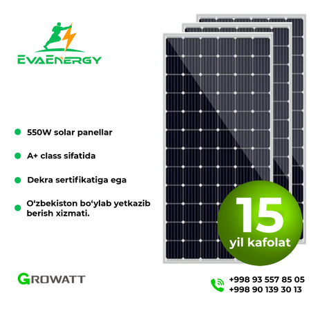 Солнечная панель | Quyosh panel | Growatt | Solar panel