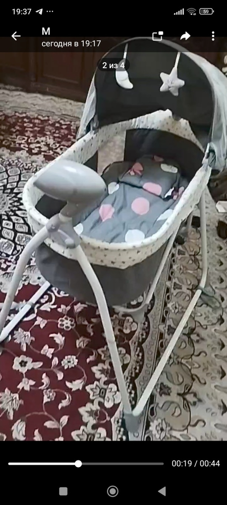 Lolka elektroniy korpacha yastigi bilan