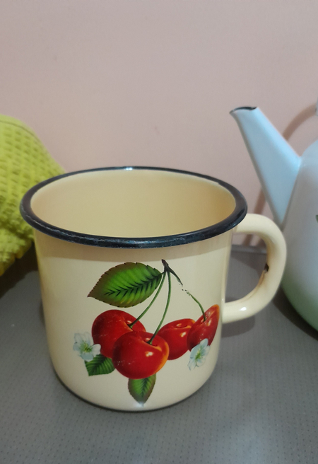 Кружка эмалированная, 1л.