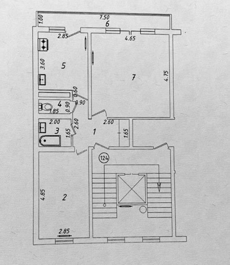 Метро МИНОР. 2/4/9. 65м2.