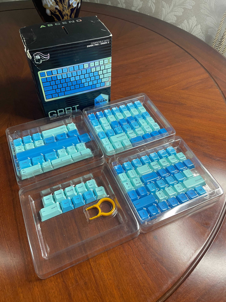 Кейкапы Glorious GPBT Ocean Caribbean