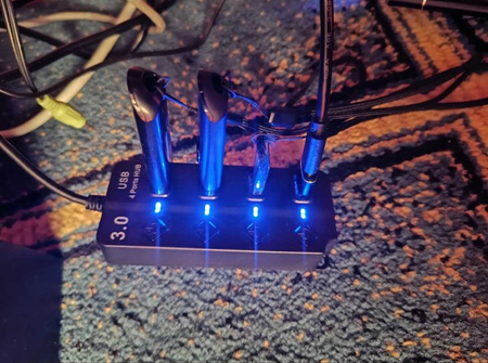 USB 3.0 hub + udlinitel usb 3.0