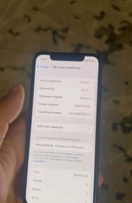 Iphone X 256 GB Uslin batareya Tayyori !!!