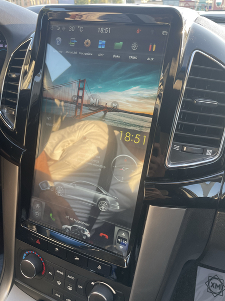 Автомонитор веритикальный (tesla) android