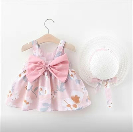 Летнее платье для маленьких девочек, возраст 1 - 1,5 лет