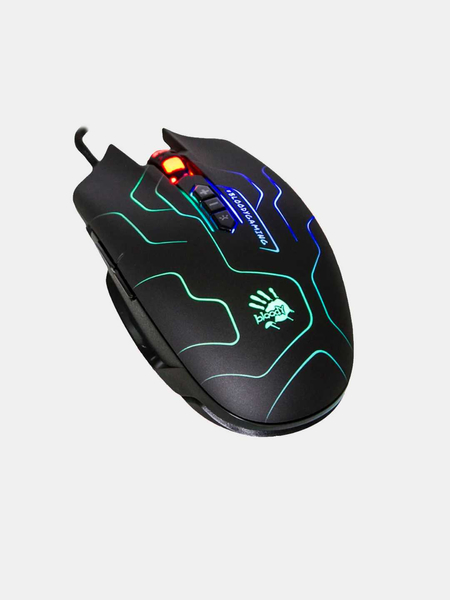 Проводная игровая мышь Bloody Q80 MAZE Neon X'Glide Gaming Mouse