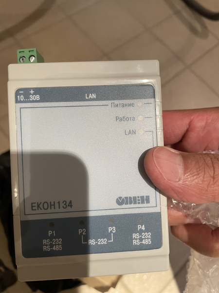 ЕКОН134 преобразователь интерфейса Ethernet — RS-232/RS-485