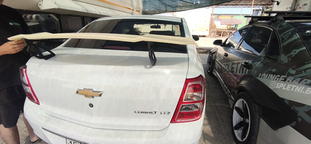 Спойлер сполер spoler tuning karniz krilo lacetti cobalt Chevrolet