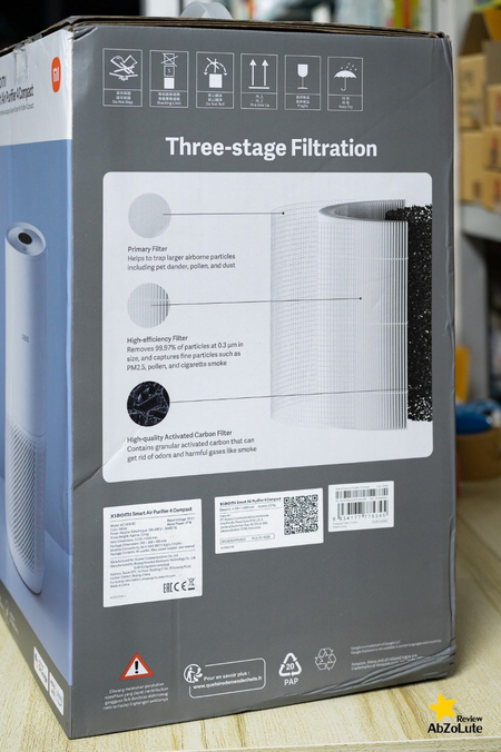 Xiaomi Smart air Purifier 4 Compact очиститесь воздуха
