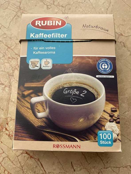 Фильтр для кофе Rossmann Rubin натуральные коричневые 100% качество