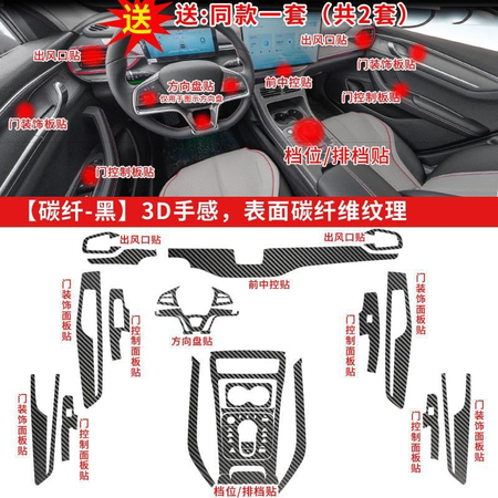 Карбон защитные плёнки для BYD Chazor