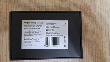 Tangem Wallet 2.0 Black