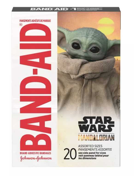 Band-Aid  набор детских пластырей 20 шт(с разными героями)