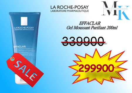 LA ROCHE POSAY  EFFACLAR Gel Moussant Purifiant 200мл  у нас Cкидки