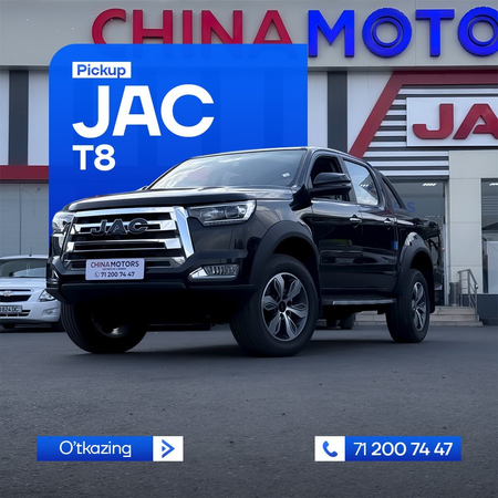 Jac T8 picap qora