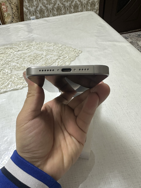 Iphone 15 pro max 256 gb Natural Titanium simkartali