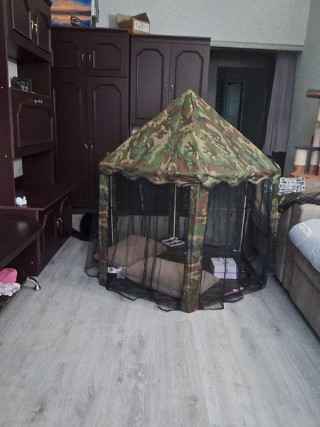 Детский игровой домик палатка шатер (камуфляж)