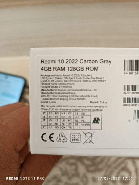 Redmi 10 4+2/128.