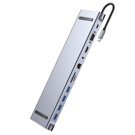 Скидка! Доставка! Type c hub ,station hdmi,vga,lan,usb 4 port,aux,card