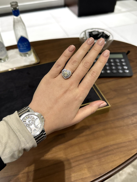 NEW Кольцо с бриллиантами 1,88 ct. огранка Сердце
