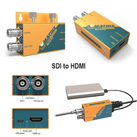 вещательный преобразователь, преобразует сигнал SDI в сигнал HDMI