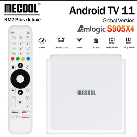 Mecool KM2 plus deluxe 4/32 android smart TV box