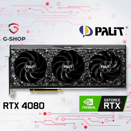 Игровая видеокарта NVIDIA Palit GeForce RTX 4080 GameRock OmniBlack 16