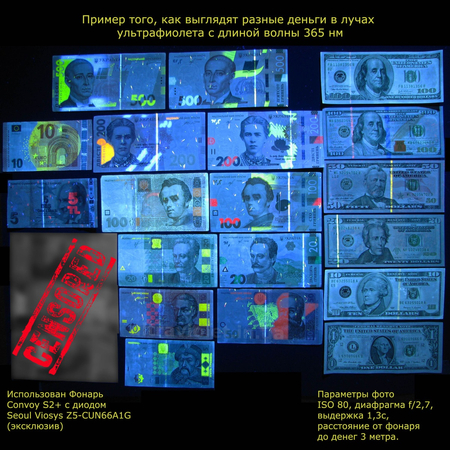 Фонарь специальный UV излучения (ультрафиолет)
