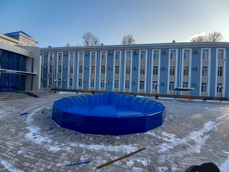 Установка банер басейн установка