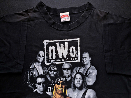 VINTAGE 1999 WCW® N.W.O.® New World Order «WHITE & BLACK ATTACK» — XL
