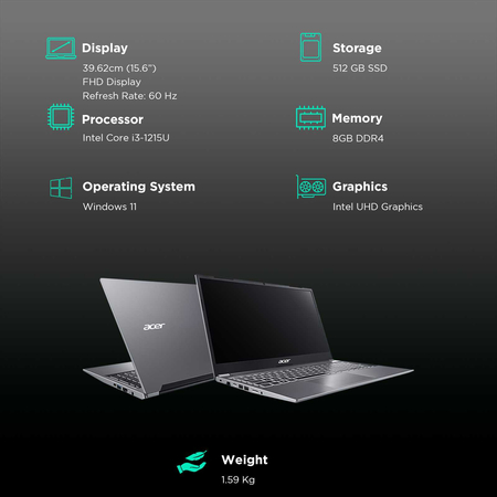 Supper CHegirma Acer Aspire i3-12/8GB/512GB SSD/15.6