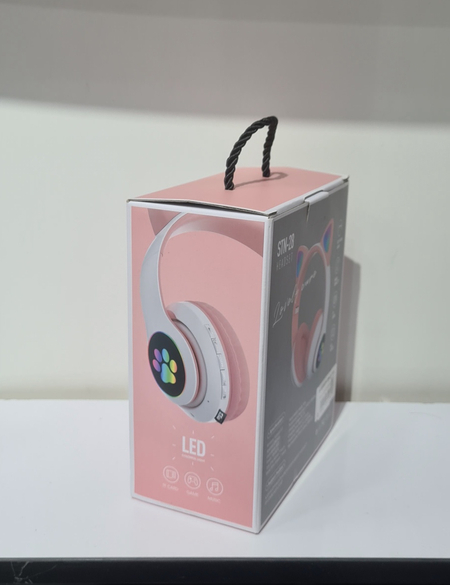 Симсиз Bluetooth наушник Cat Ear STN 28 Мушук кулокчалик ва чирокчалик