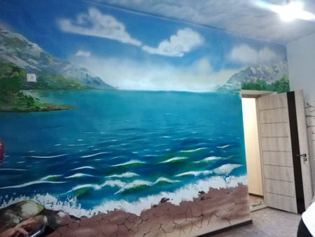 Rassomchilik xizmati. Portret,devorga rasm chizish. Kartina