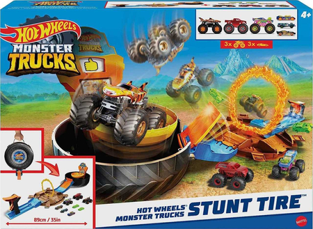 Игровой набор Hot Wheels Monster Trucks Stunt Tire