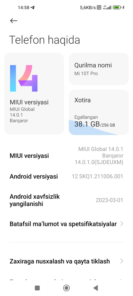 Xiaomi 10T pro 256gb