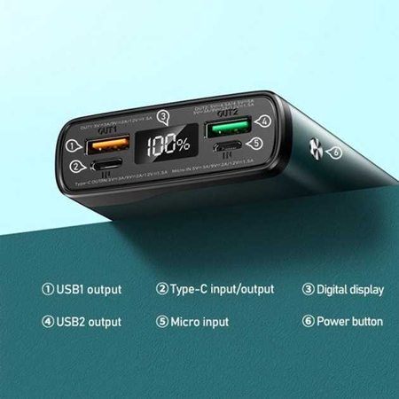 ДОСТАВКА БЕСПЛАТНО! Повербанк - Remax 20000mAh Fast charge 22.5W
