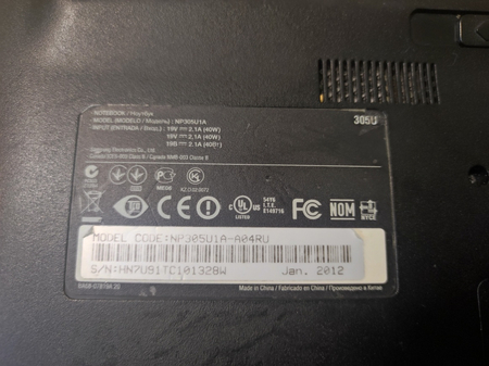 Samsung Netbook Kompyuter 210GBli