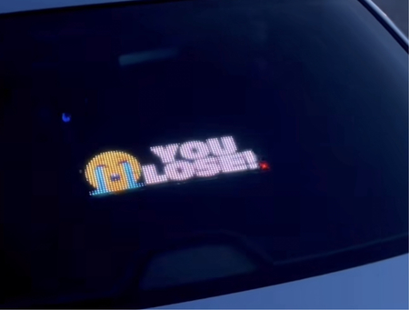 Led дисплей для авто с различной гравировкой