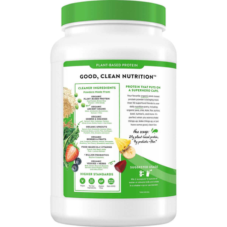 Протеин+ пробиотик (подходит для веганов) Orgain Organic Protein 1200г