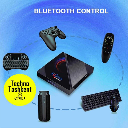 Tvbox H96 Max 4/32 6K +Proshivka Polniy Komplekt (Dostavka Bor)