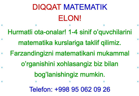 Diqqat matematik elon